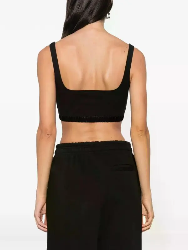 ENTIRE STUDIOS Ribbed-knit Cropped Top