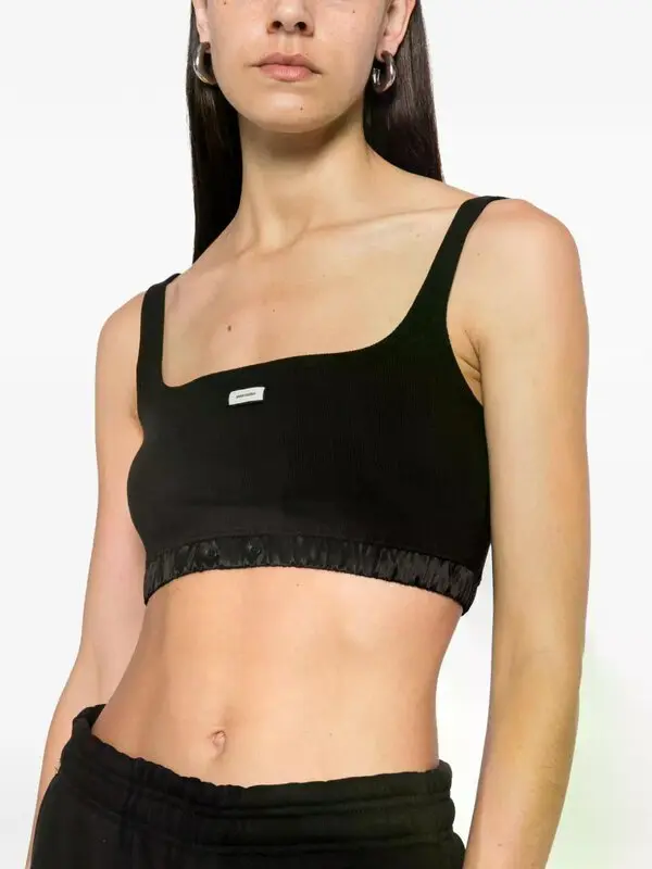 ENTIRE STUDIOS Ribbed-knit Cropped Top