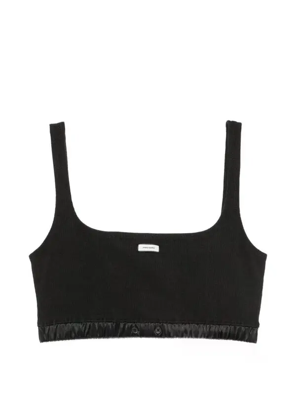 ENTIRE STUDIOS Ribbed-knit Cropped Top
