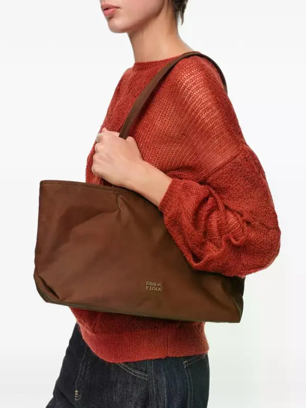Bimba Y Lola Medium Rust Coated Shopper Bag