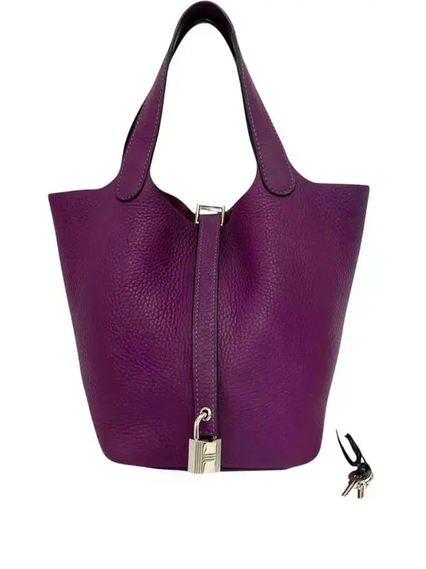 Hermès 2021 Clemence Picotin Lock 18 Handbag - Purple