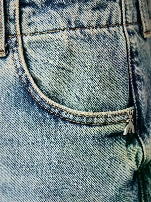 Patrizia Pepe Button-fastening Raw-cut Jeans