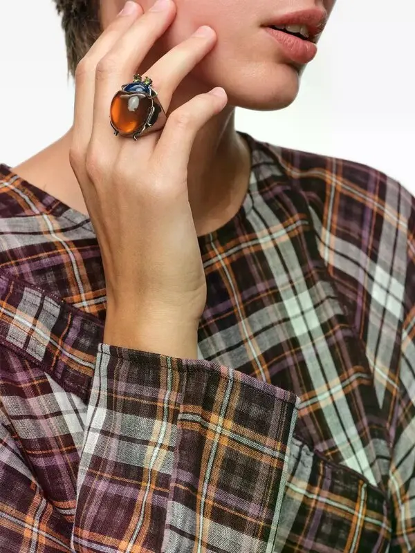 Bimba Y Lola Amber Beetle Ring