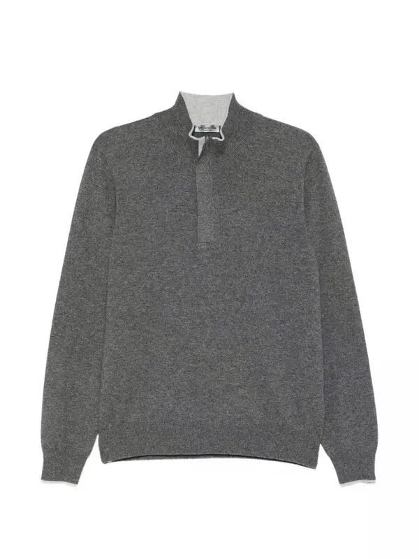 VENGERA High-neck Sweater - Grey