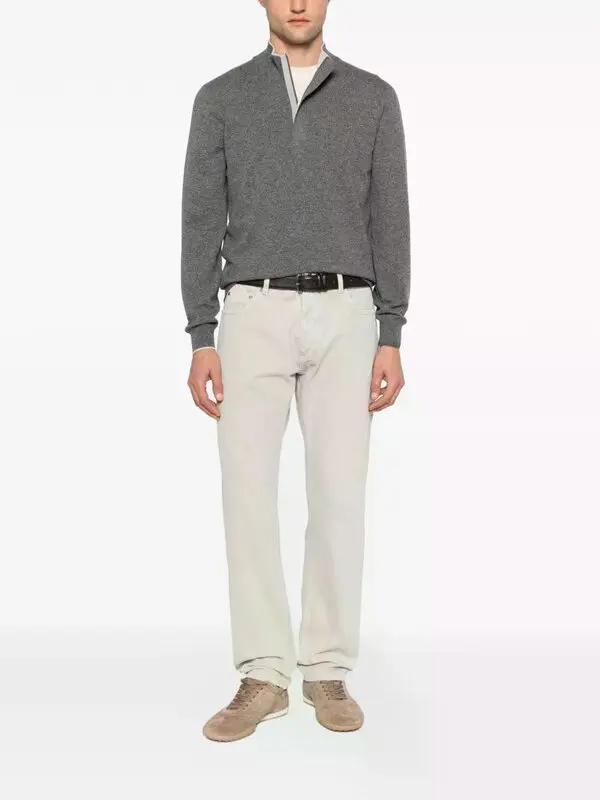 VENGERA High-neck Sweater - Grey
