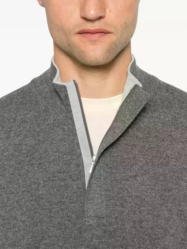VENGERA High-neck Sweater - Grey