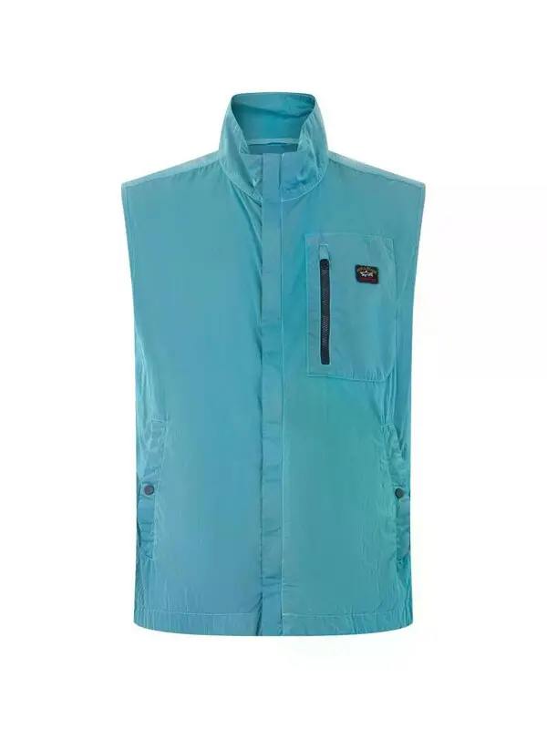 Paul & Shark Zip-up Sleeveless Jacket - Blue