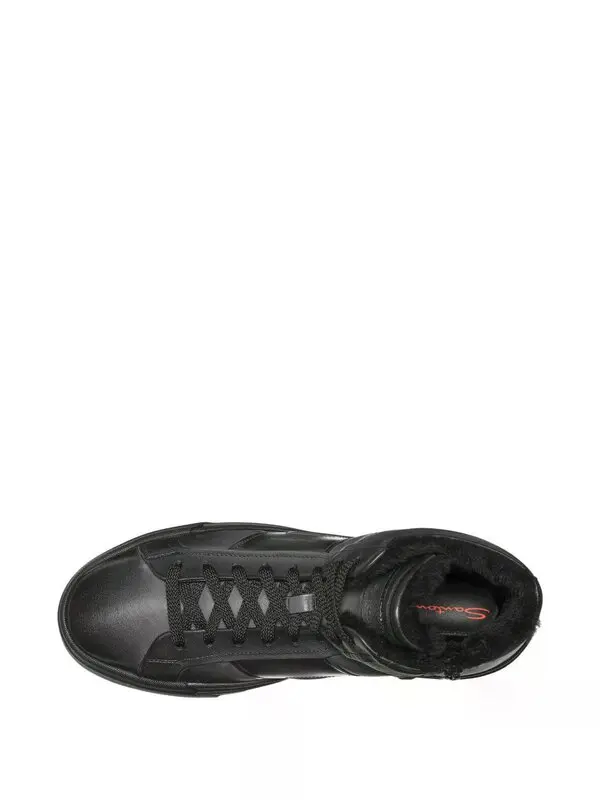 Santoni Shearling-lined High-top Sneakers