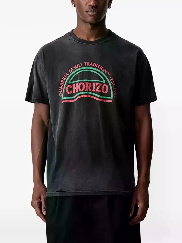 WILLY CHAVARRIA Graphic-print Distressed T-shirt