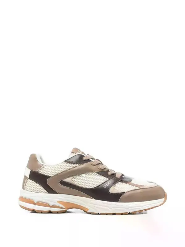 Liu Jo Panelled Mesh-detail Sneakers - Neutrals