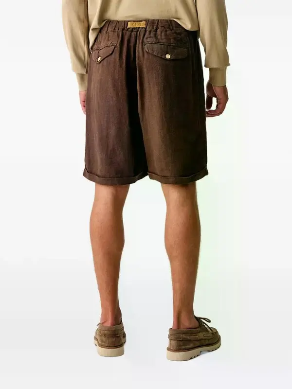 AERONAUTICA MILITARE Belted Pleated Shorts