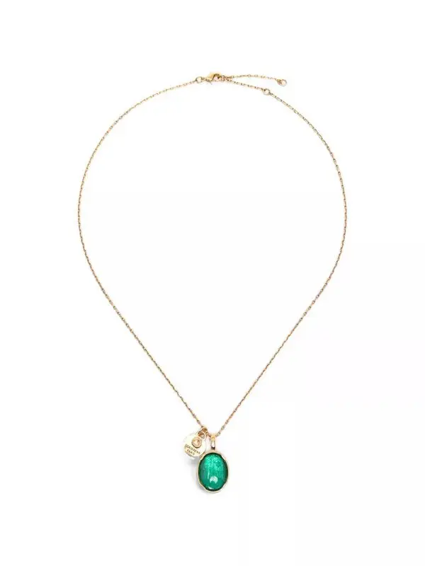 GOOSSENS Cabochon Pendant Necklace - Gold