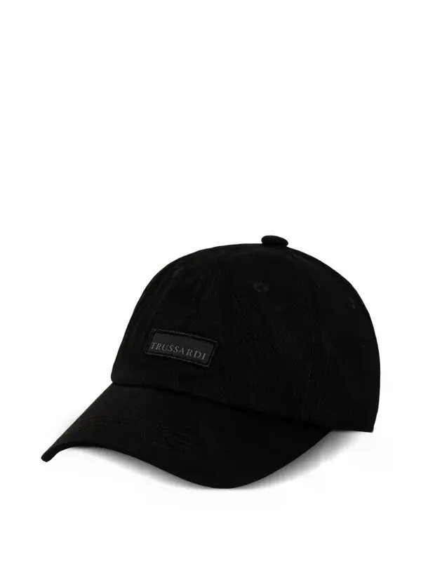 TRUSSARDI Logo-patch Baseball Cap - Black