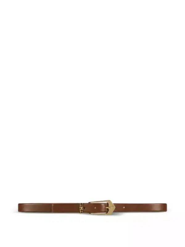 Elisabetta Franchi Leather Belt With Logo Details