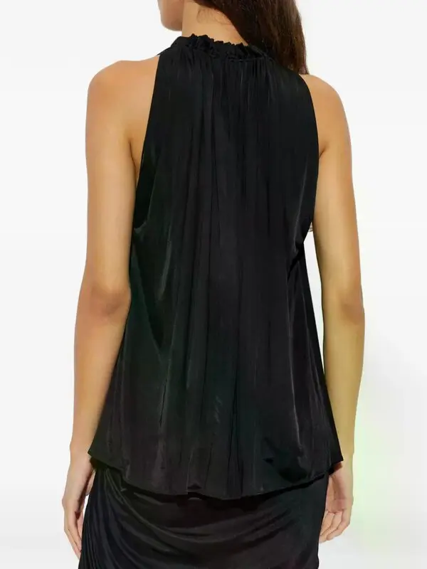 Balmain Ruffled Tassel-detail Blouse