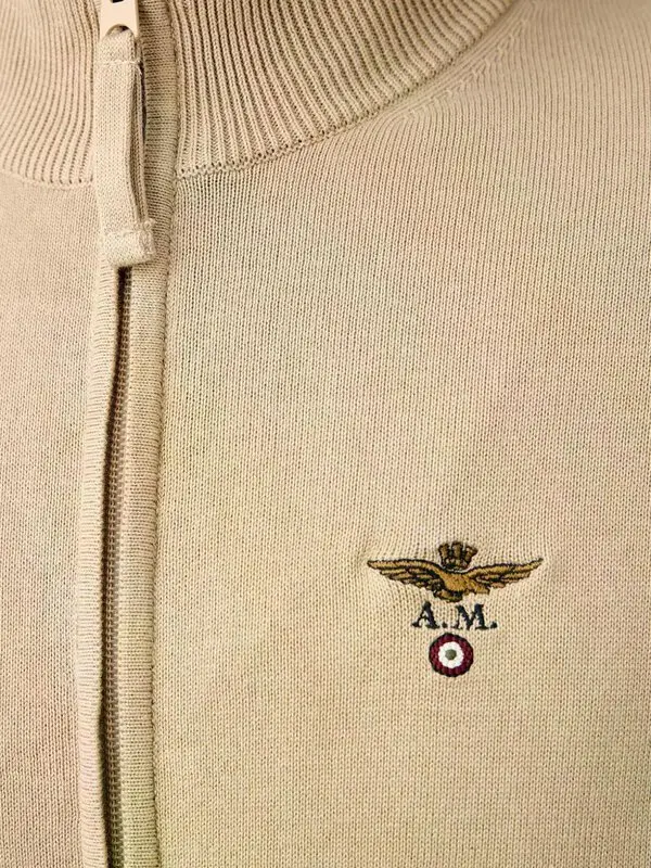 AERONAUTICA MILITARE Logo-embroidered Cardigan