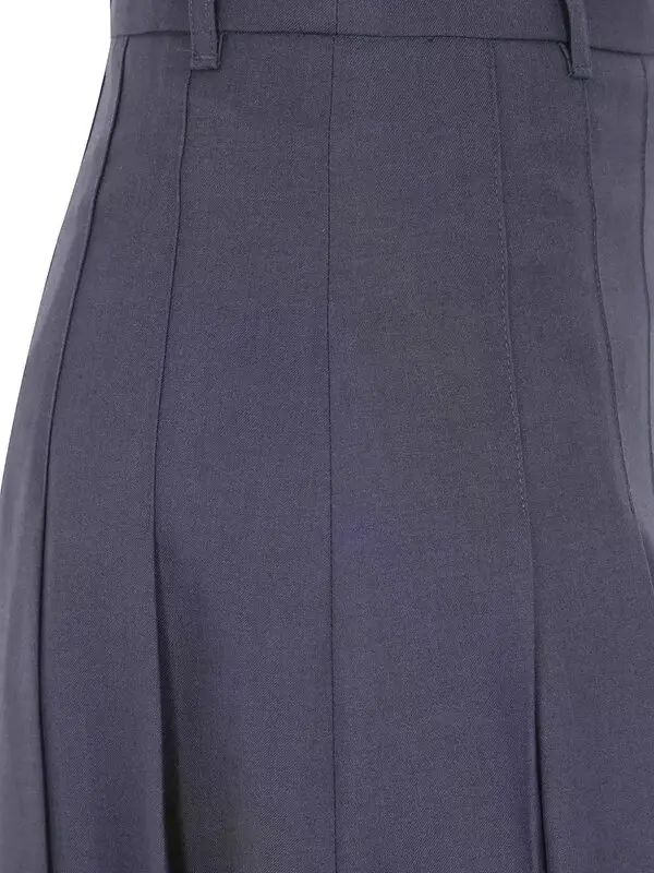 DUNST Pleated Midi Skirt