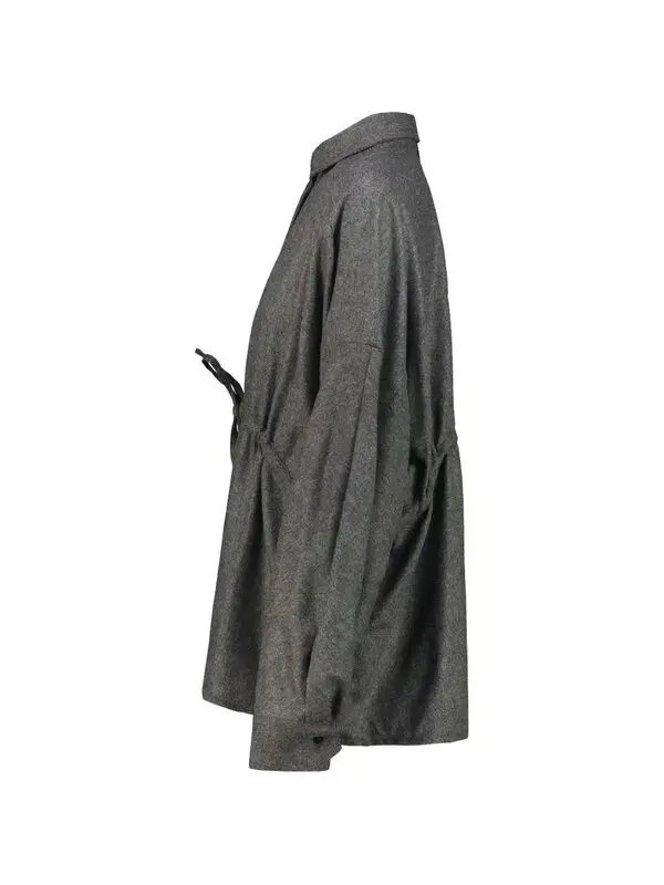THELATEST Dalida Tie-waist Wool Shirt