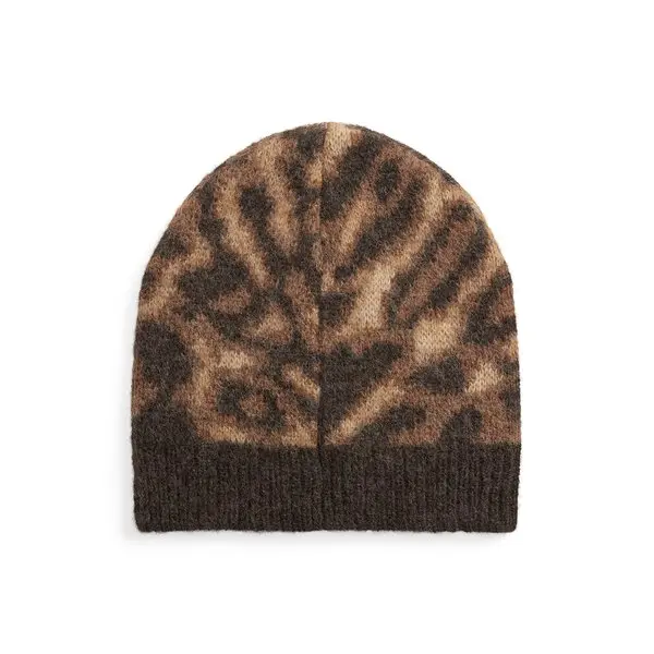 Ralph Lauren Ocelot-motif Knit Beanie