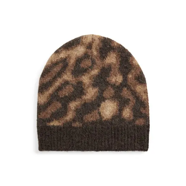 Ralph Lauren Ocelot-motif Knit Beanie