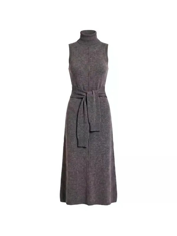 NICHOLAS Belted Sleeveless Midi Dress