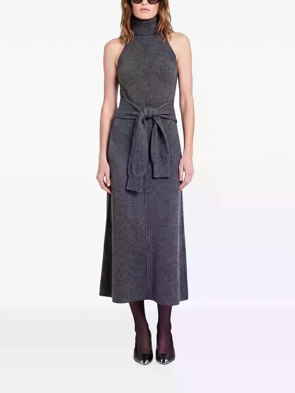 NICHOLAS Belted Sleeveless Midi Dress
