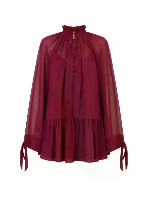 NICHOLAS Ruffled Mini Dress - Red