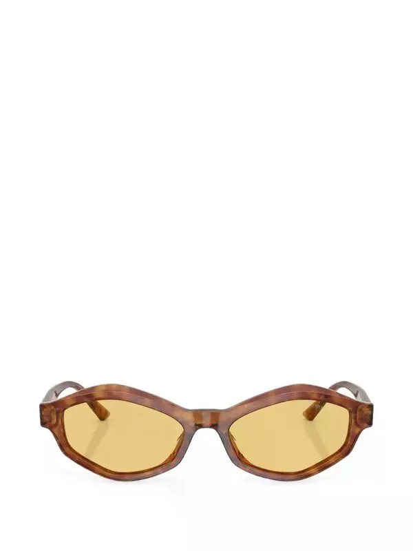 JIMMY CHOO Geometric-frame Tinted Sunglasses - Brown