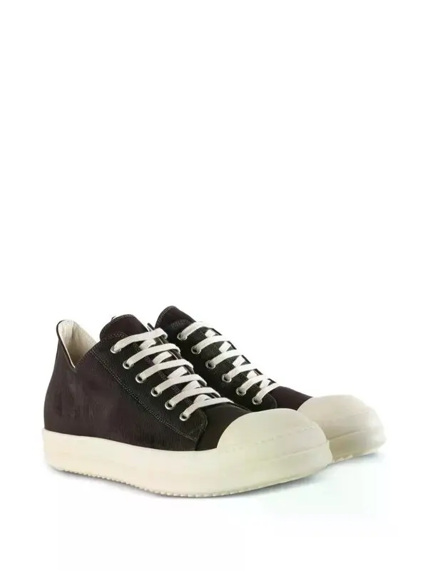 Rick Owens Lace-up Low-top Sneakers - Grey