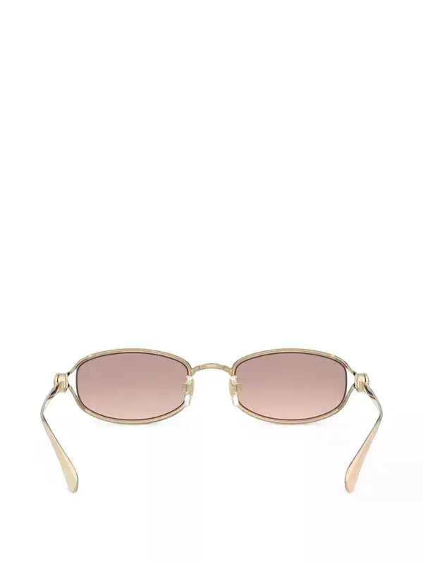 Burberry Semi-rimless Oval-frame Sunglasses