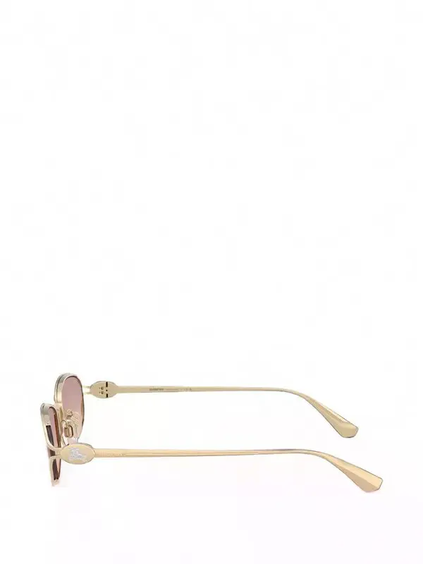 Burberry Semi-rimless Oval-frame Sunglasses