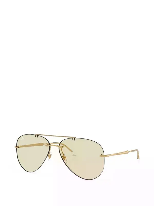 Ray-ban Color Touch Transitions-lenses Pilot-frame Sunglasses