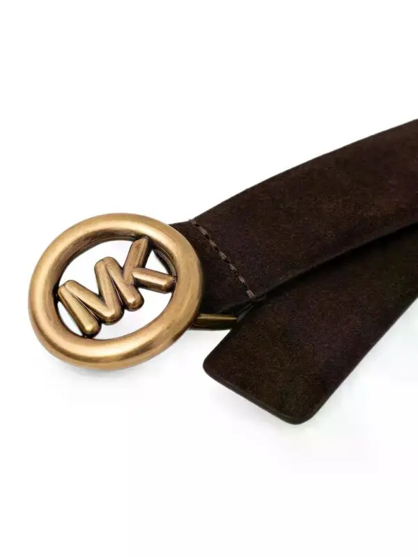 Michael Kors Logo-plaque Suede Belt