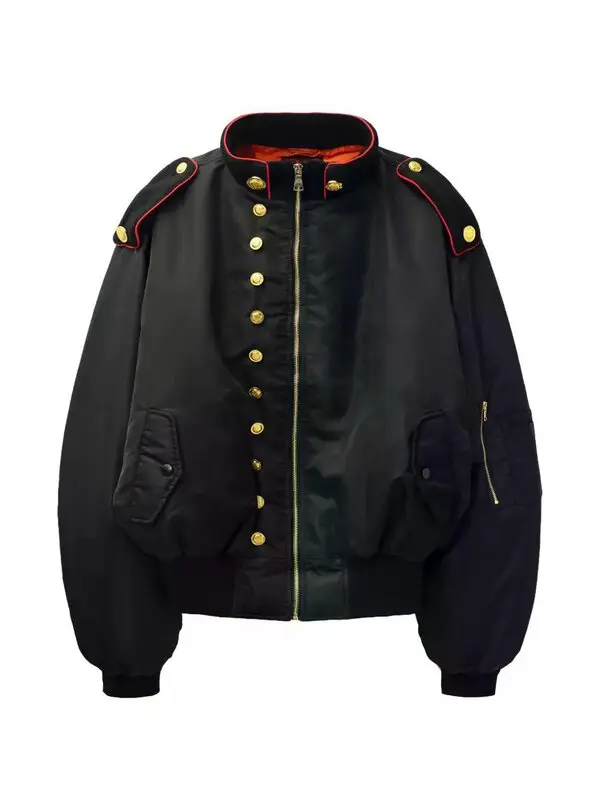PRAYING Zip-up High-neck Bomber Jacket