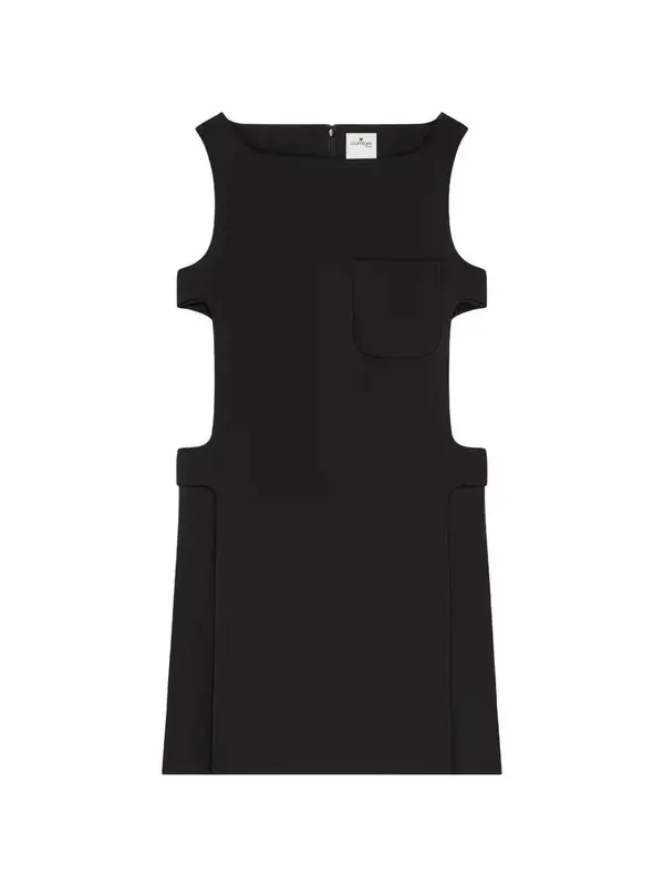 COURREGES Cut-out Crepe Mini Dress