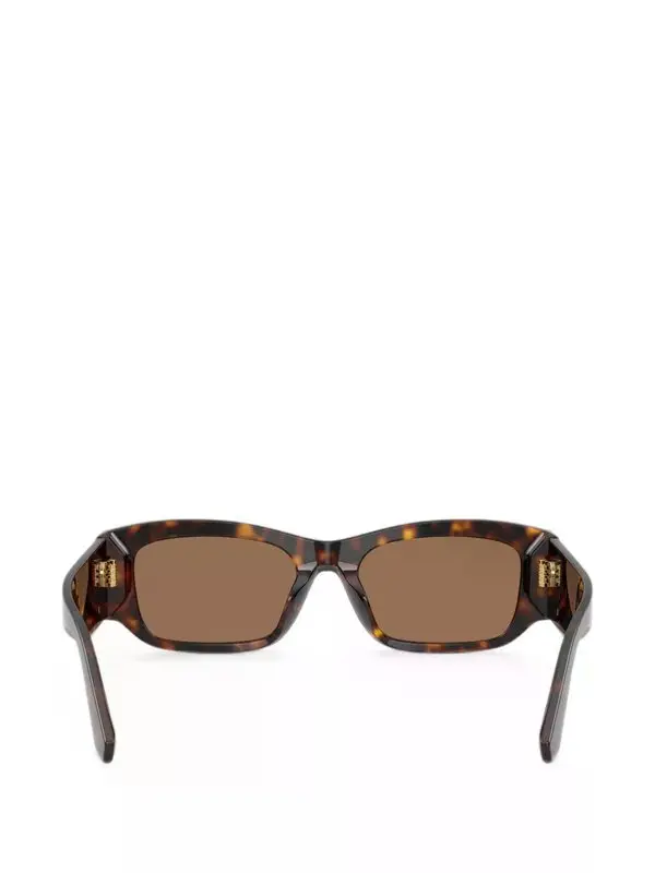 Dolce & Gabbana Tortoiseshell-effect Rectangle-frame Sunglasses