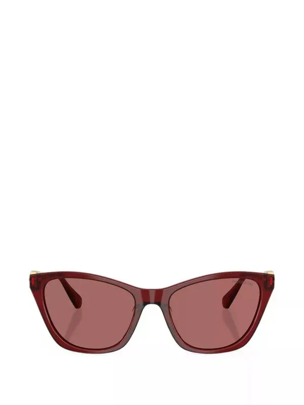 SWAROVSKI Crystal-embellished Cat-eye Frame Sunglasses - Red