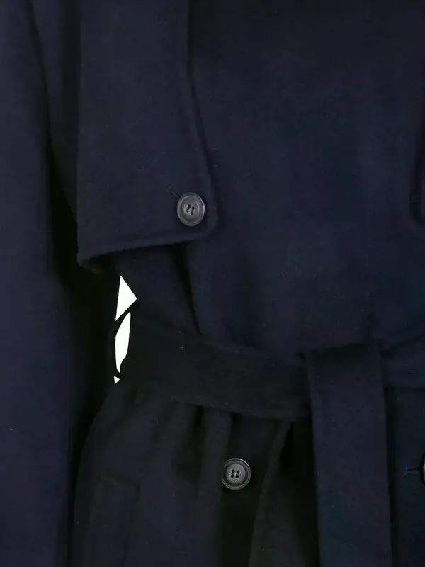 IVY OAK Iocamerona Belted Epaulette Coat - Blue