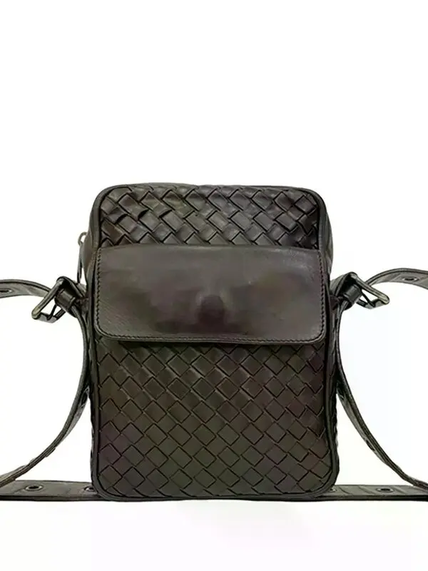 Bottega Veneta 2012-2026 Intrecciato Crossbody Bag - Black