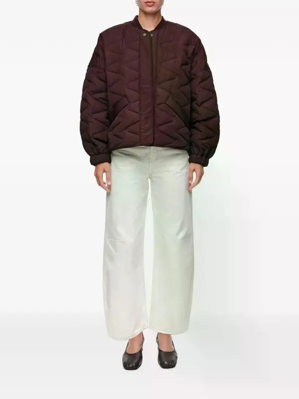 Bimba Y Lola Raspberry Padded Bomber Jacket