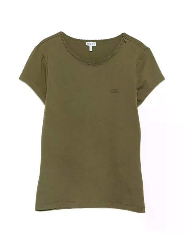Loewe Anagram-embroidered T-shirt - Green
