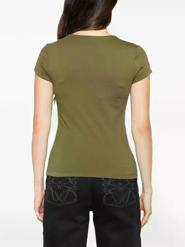Loewe Anagram-embroidered T-shirt - Green