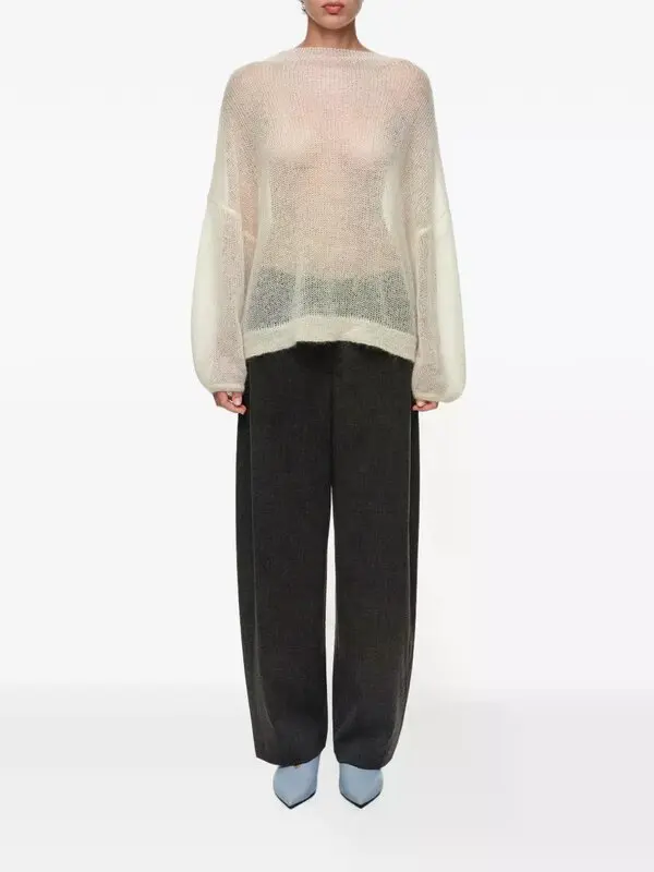 Bimba Y Lola Dark--melange Barrel-leg Trousers