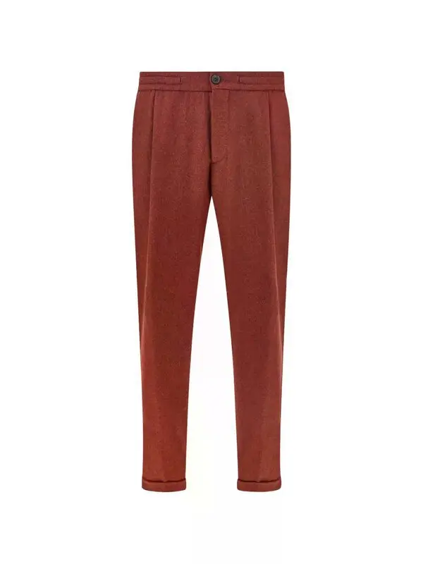 Paul & Shark Alba Pleated Trousers - Red