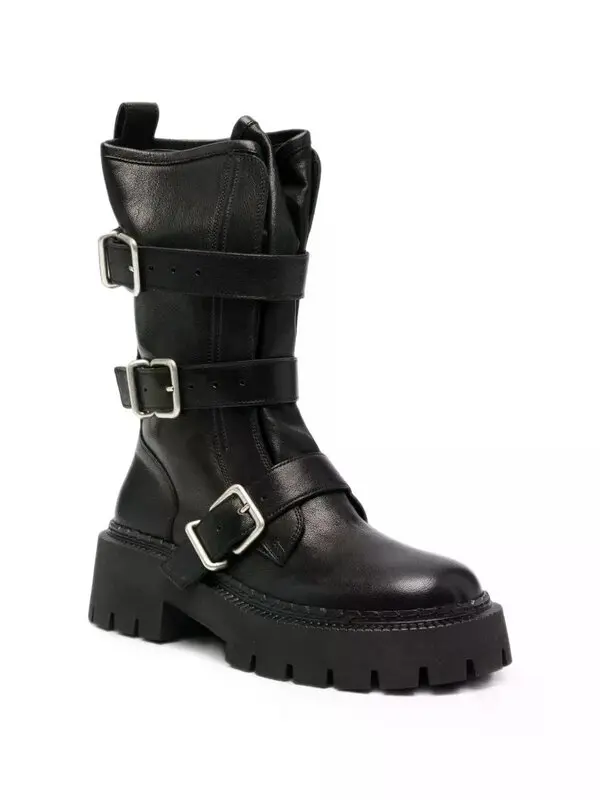 VIC MATIE Stivale Rock Buckle-strap Chunky-sole Boots