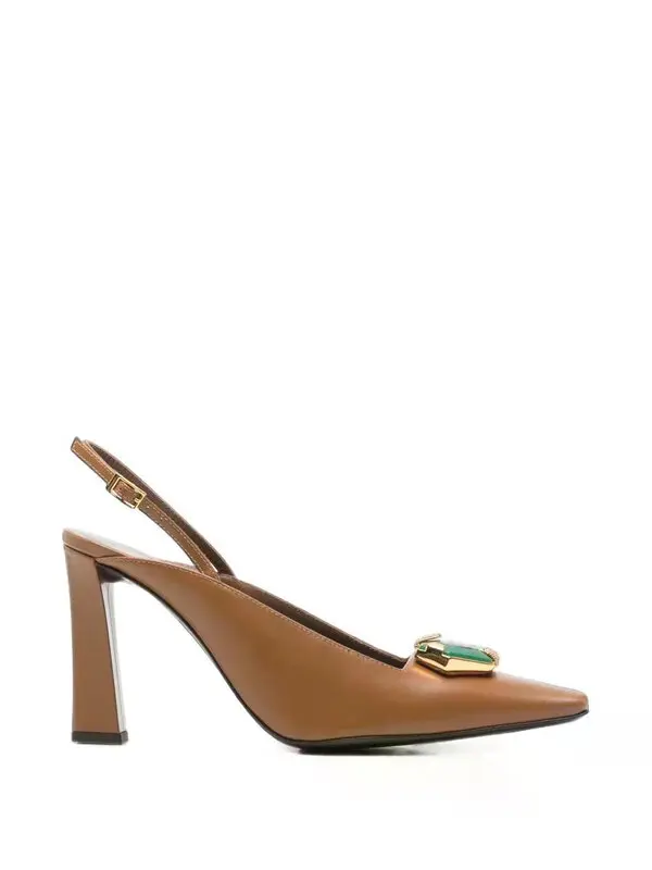 GIUSEPPE ZANOTTI Brendha Iside Embellished Slingback Pumps