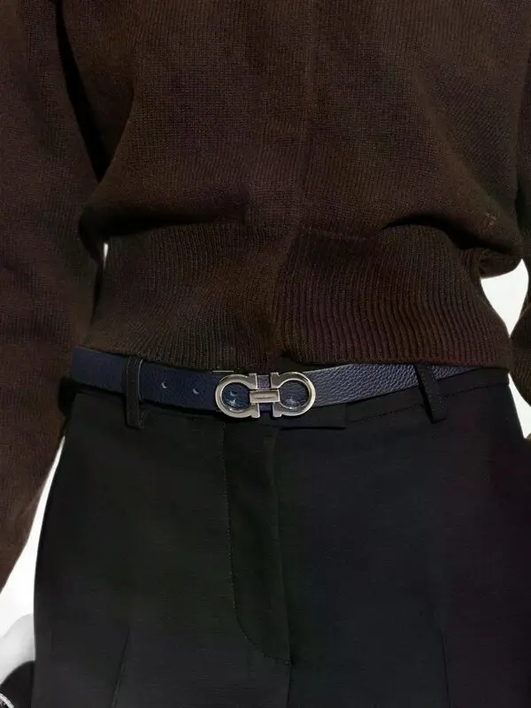 FERRAGAMO Reversible And Adjustable Gancini Belt