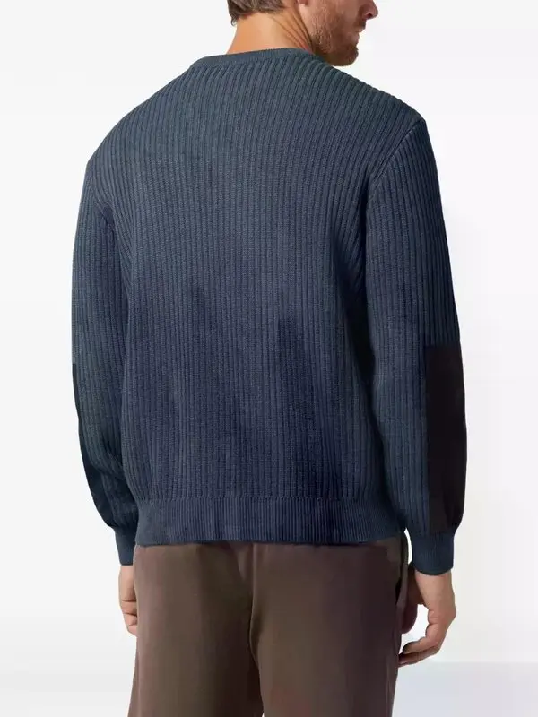 Paul & Shark Ribbed Typhoon Platinum Sweater