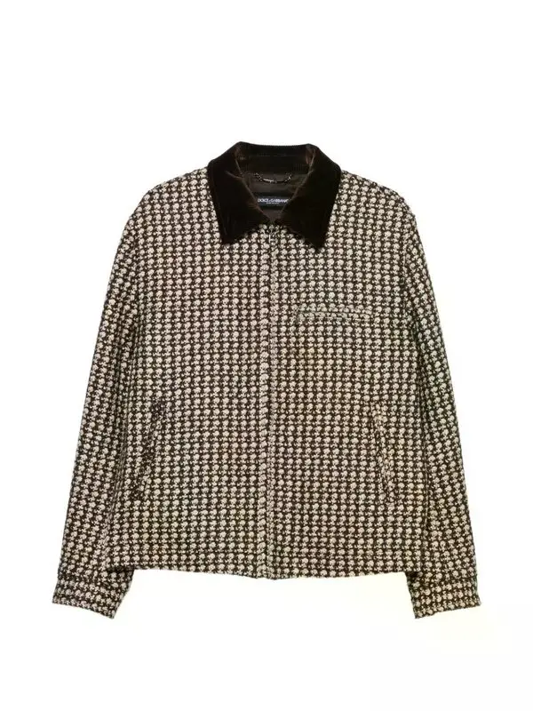 Dolce & Gabbana Houndstooth-pattern Jacket