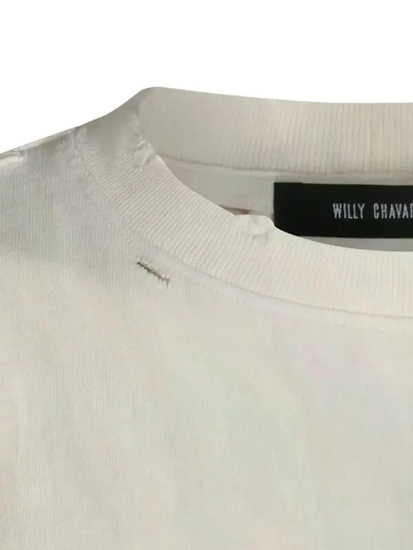 WILLY CHAVARRIA Graphic-print Distressed T-shirt